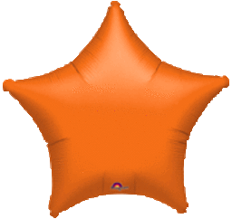 19" Orange Star Balloon for Minneapolis Balloon Bouquets — Sprinkles ...