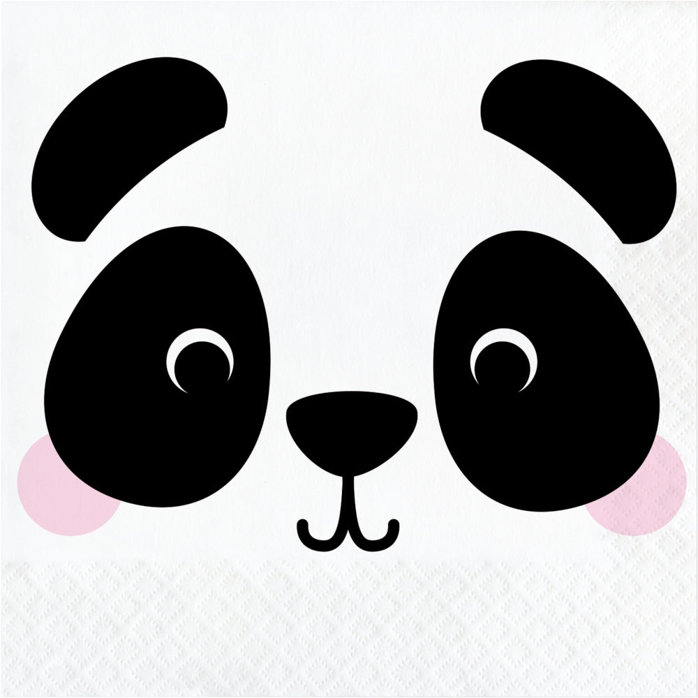 Panda Face Animal Party Napkin | Safari Party | Wild one party box ...