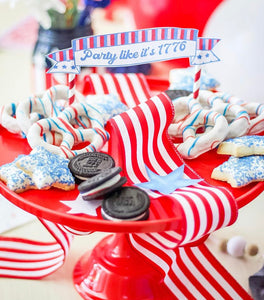 Melamine Plastic Red Cake Stand | Cake Display | Dessert Server ...