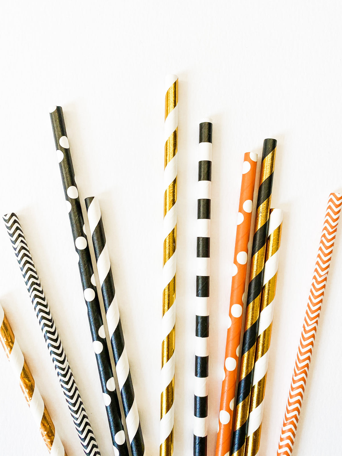 Halloween Paper Party Straws | Mixed patterns for your Halloween ...