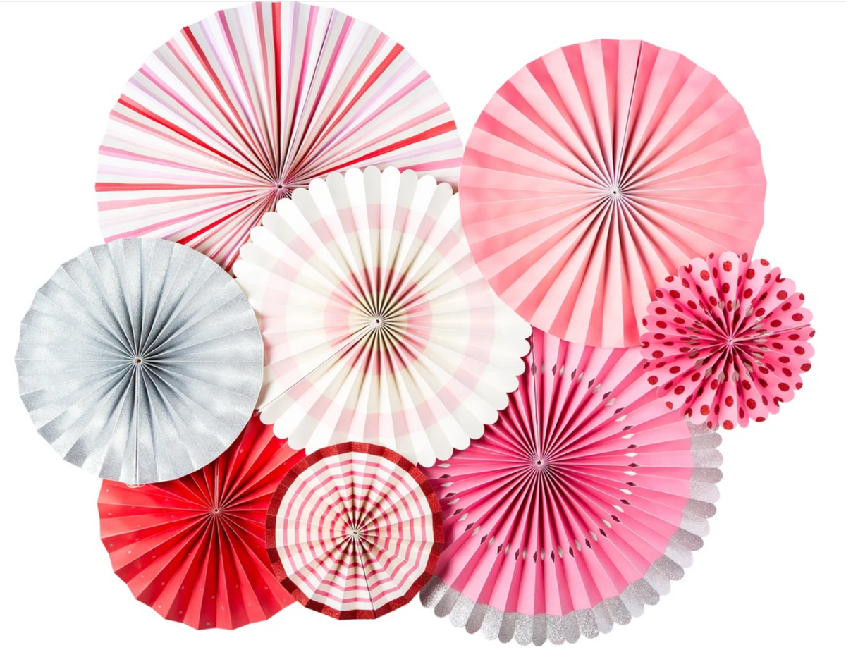 Pink & Red Party Fans 4th for Holiday | Valentine's Day and more ...