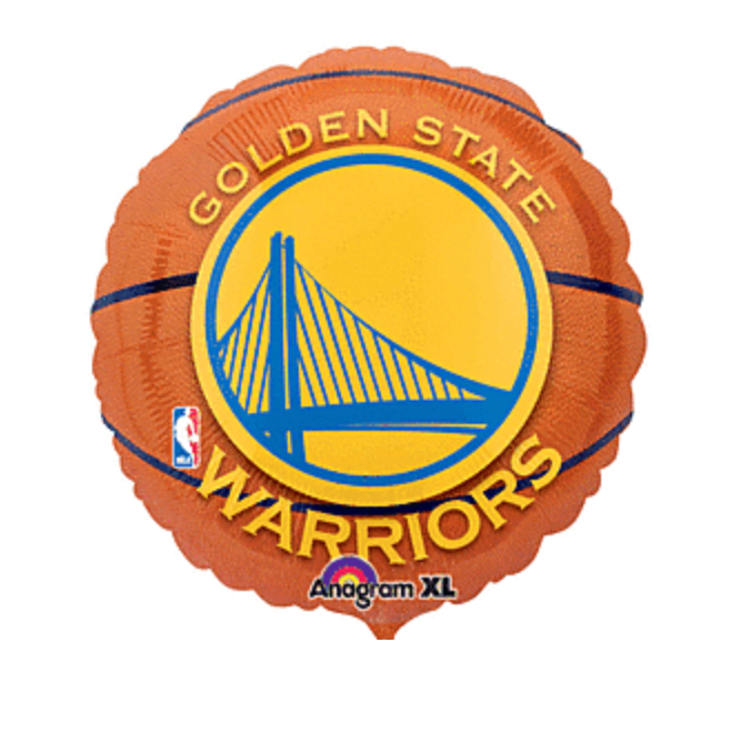 18" GOLDEN STATE WARRIORS BASKETBALL PARTY BALLOON — Sprinkles ...